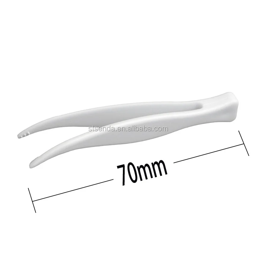 70mm White Colorplastic Tweezer,Pincer,Short Plastic Tweezer - Buy ...