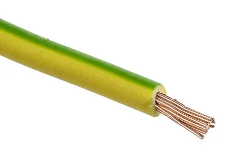 1 X 10mm2 PVC Yellow-Green Insulated Stranded Copper Cable