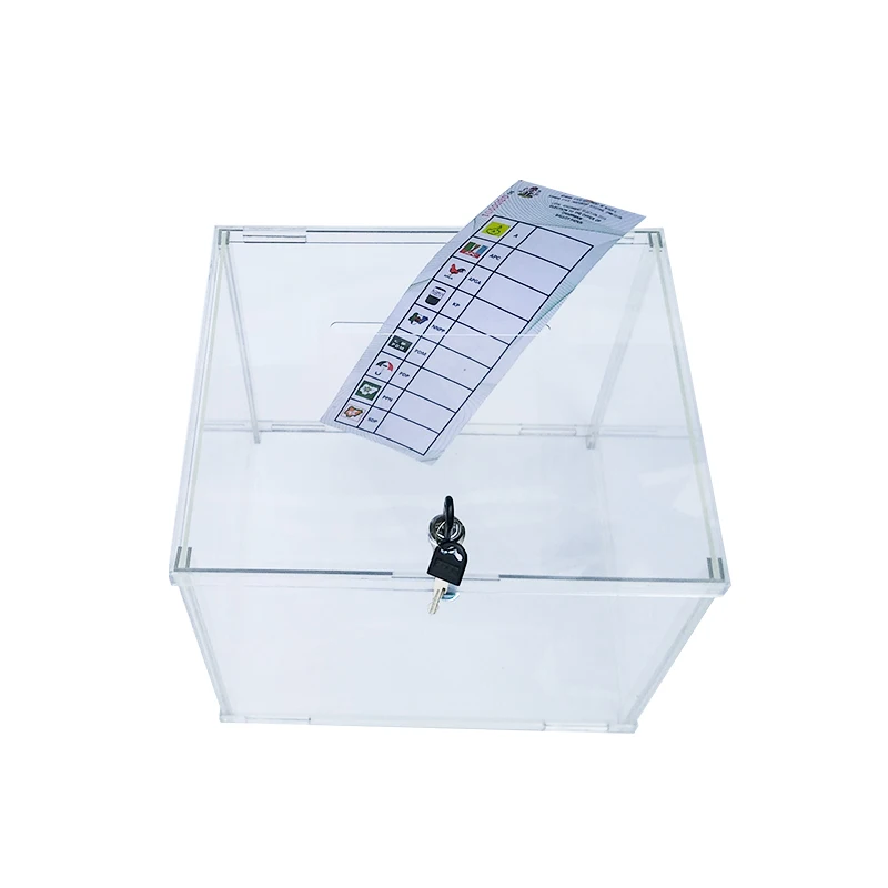 Alibaba.com: Lockable plexiglass lucky draw box, clear acrylic ballot ...