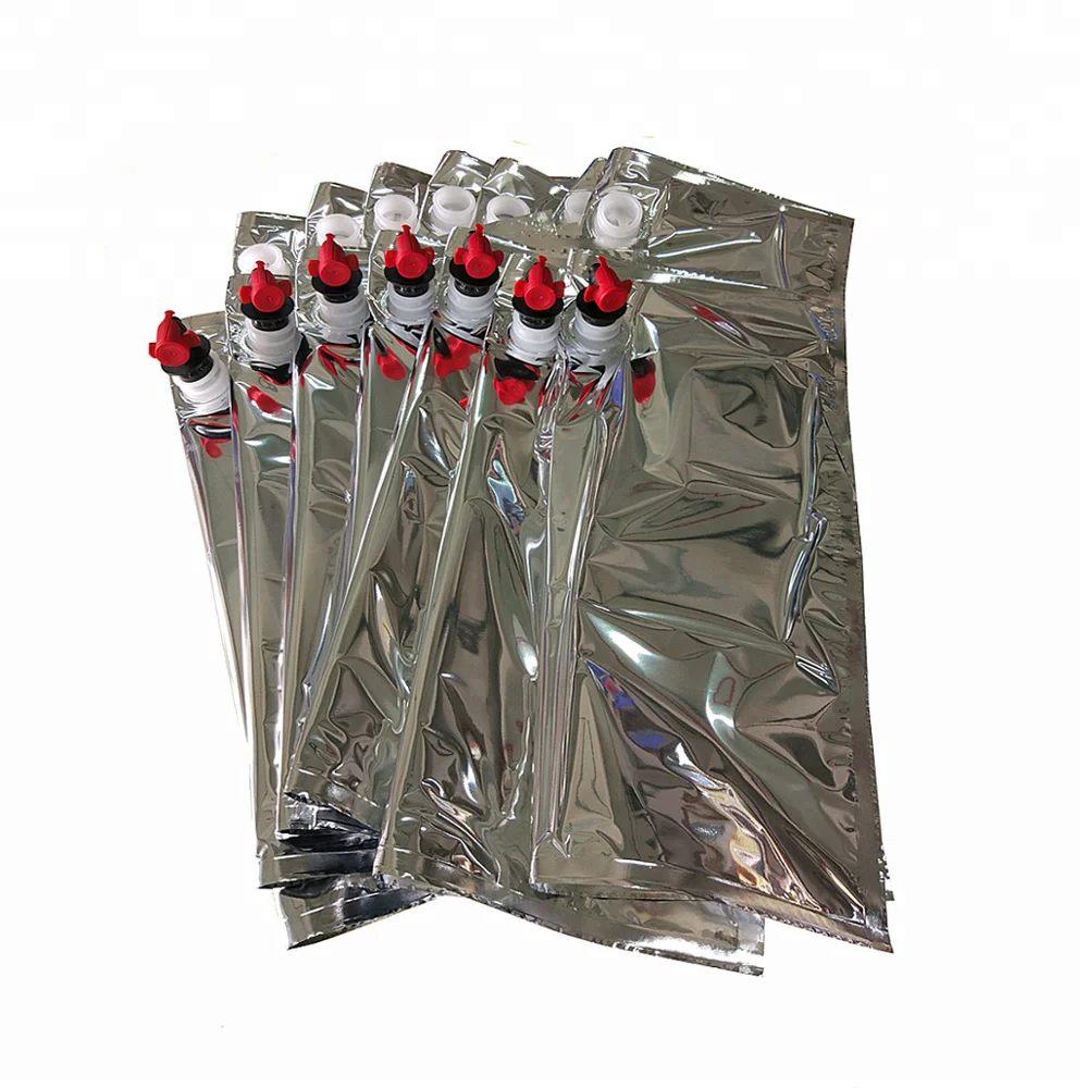 Custom Laminated Aluminum Aseptic Bag Bib Bag in Box With Valve for ...