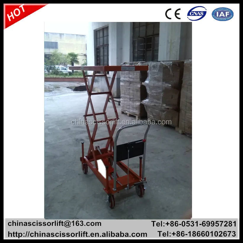 Standard Electric Scissor Lift Table Dollies Manual Move-around ...