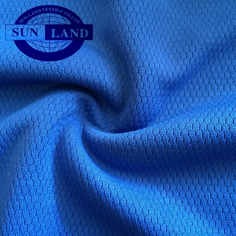 150GSM 100% Polyester Honeycomb Mesh Fabric for Sports T Shirt and ...