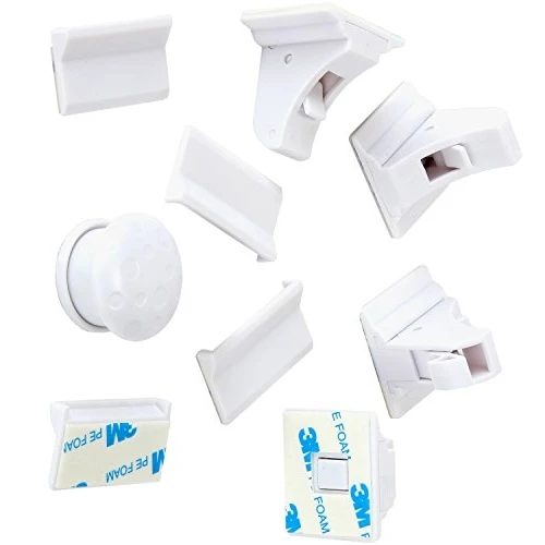 Magnetic Plastic Cabinet Lock for Drawers Desk Kitchen Closet Bathroom ...