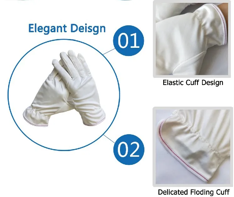 Manufacturer 100% Microfiber Jewelry Gloves Hand Ceremonial Gloves for ...