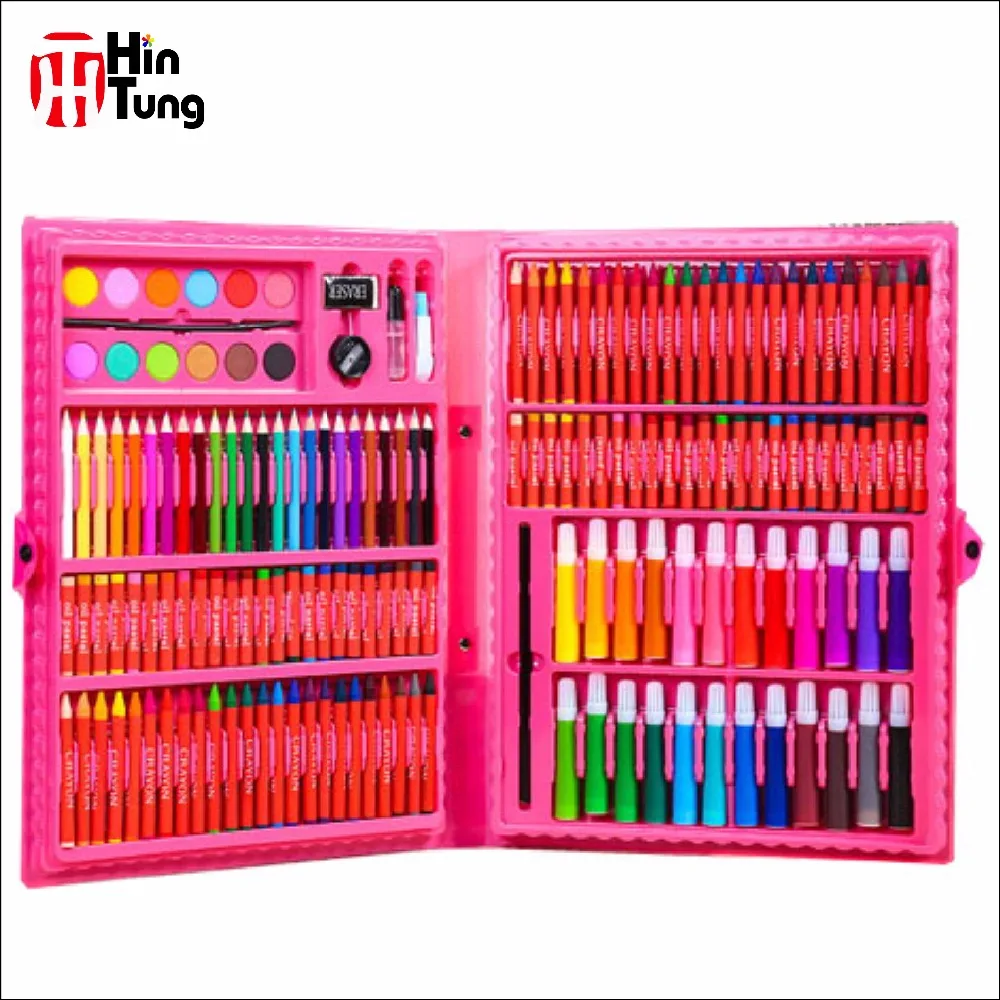 168pcs Pvc Case Coloring Art Set For Kids - Buy Kids Travel Art Set,Art ...