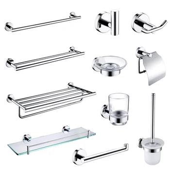 Modern Wall Mounted Bathroom Luxury Accessories Set Stainless Steel ...