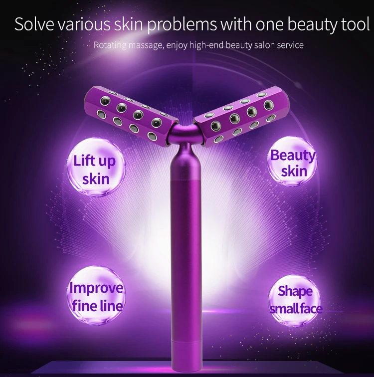 KKS AA Battery Powered Double Rollers - Y Shape Facial Lift