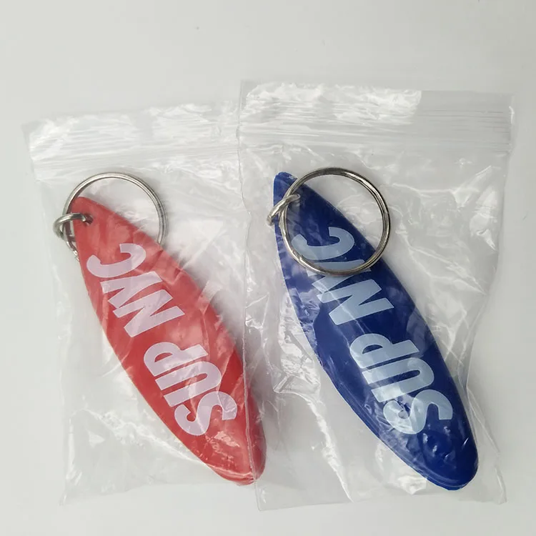Wholesale Custom Logo Plastic Surfboard Keychain With Printed Logo ...