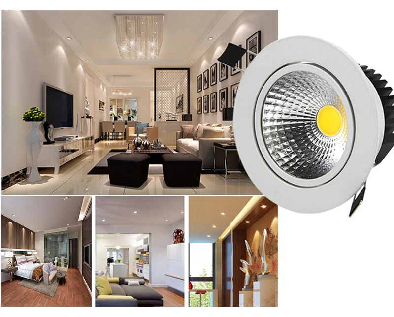 0-10V Dali Dimmable Adjust Ceiling Spotlight 3W 5W 10W 15W 20W 30W 40W ...