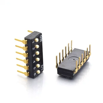 Rotary Encoder Switch 12 Pin 6 Position Dip Switches Slide Code Switch ...