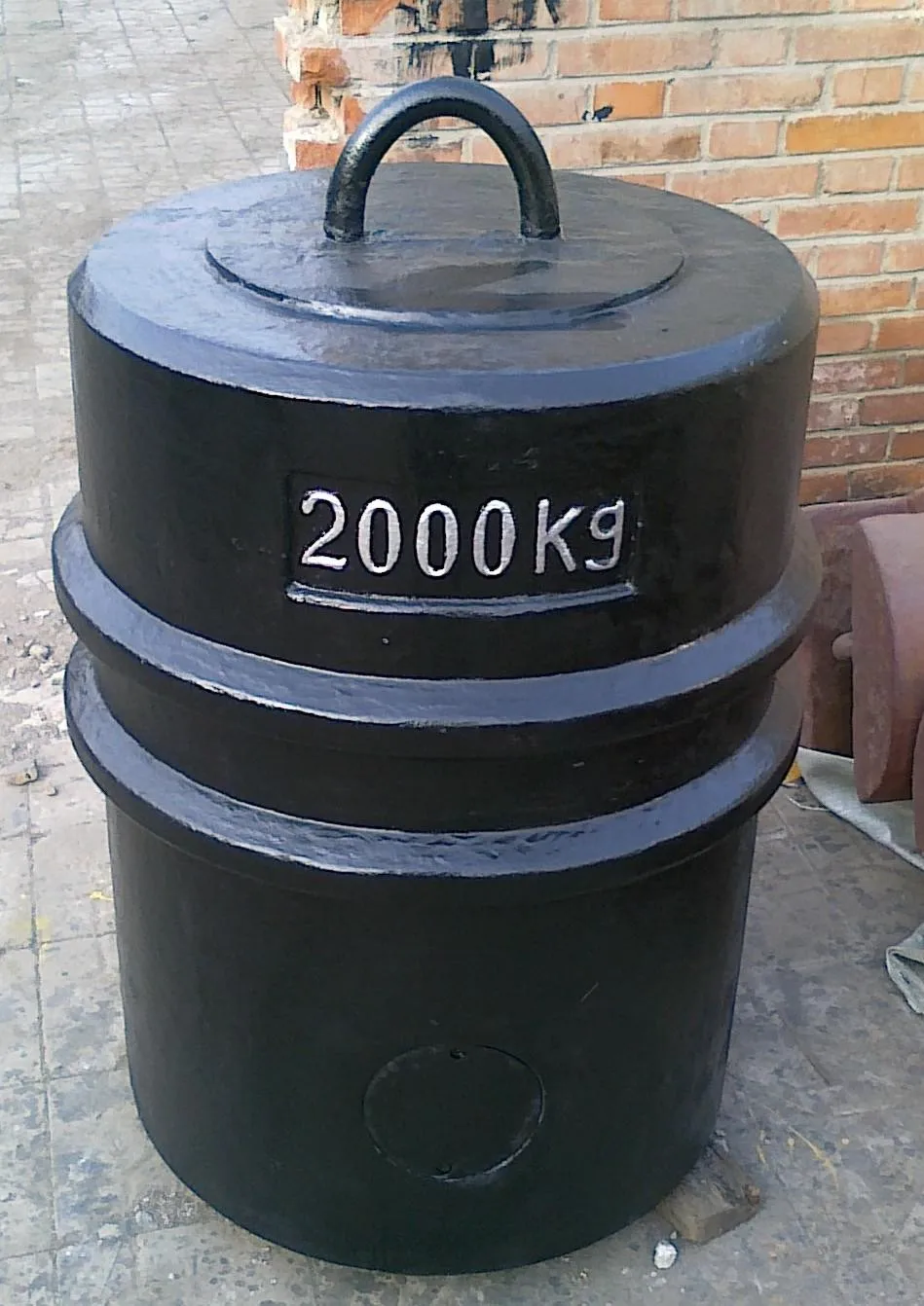 M1 Lock Type Cast Iron Standard Weight 1000kg Weighbridge Calibration ...