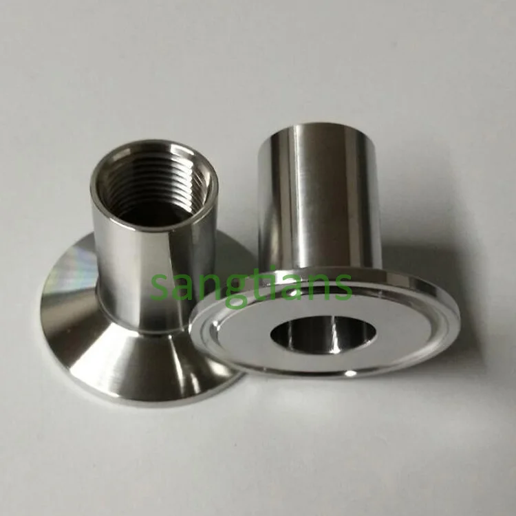 stainless steel 304 sanitary Tri Clamp Female Thread Adapter Ferrule ...