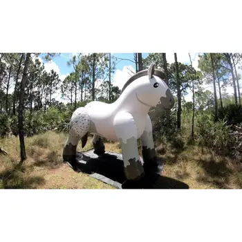Puffy Paws Inflatable Draft Horse Decoration Play Inflatable Animal ...