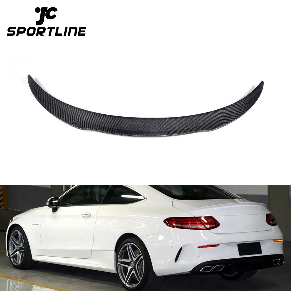 15-17 C-class C205 Carbon Fiber Boot Spoiler For Mercedes W205 C63 Amg ...