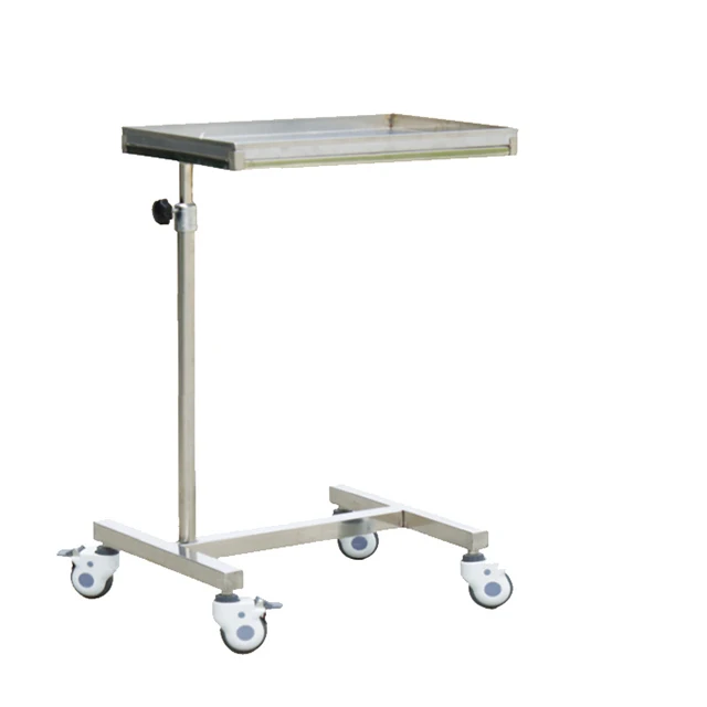 Hospital Mobile Hospital Tray Table Mayo Table 3 Wheels