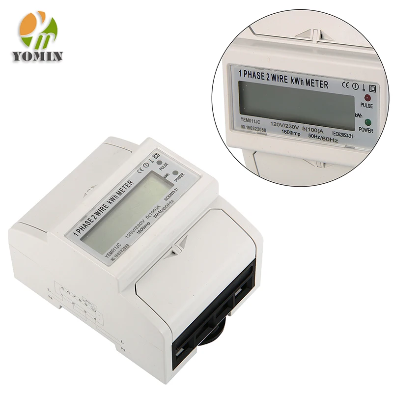 Alibaba.com: Home Use Single Phase Din Rail Electric Power Smart Analog kWh Meter : CE, BV, ISO ...