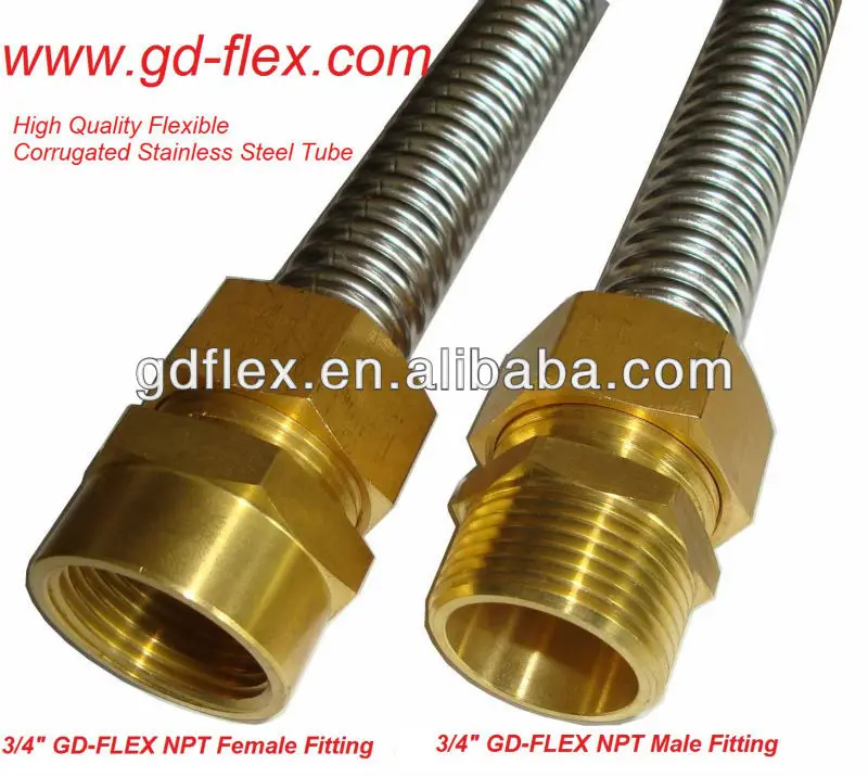 dn20 Flexible corrugated stainless steel tube pipe| Alibaba.com