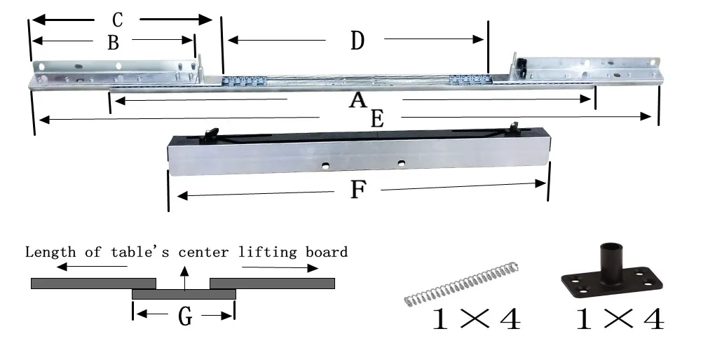 Automatic Lifting Dining Table Slide Extension Table Mechanism - Buy ...