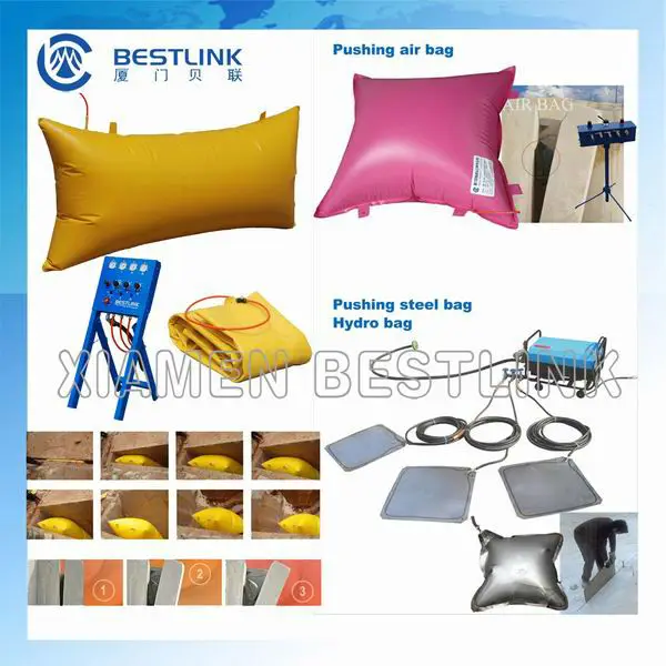 Polymer Inflation Air Splitting Cushions For Quarrying Granite Marble ...