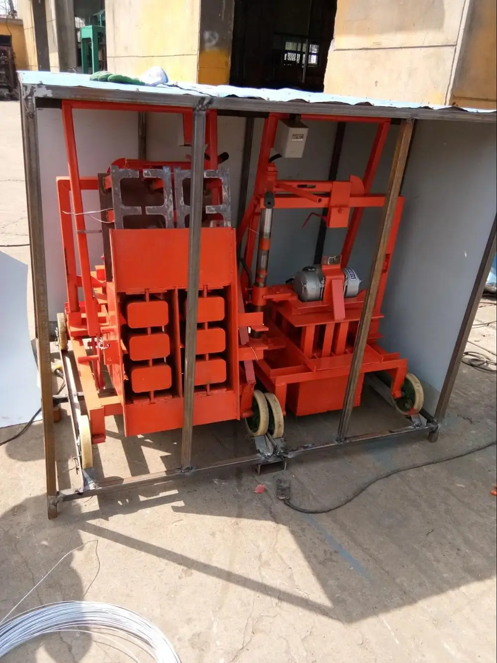 Qmr2-45 Smallest Movalbe Concrete Block Making Machine Paver Brick ...
