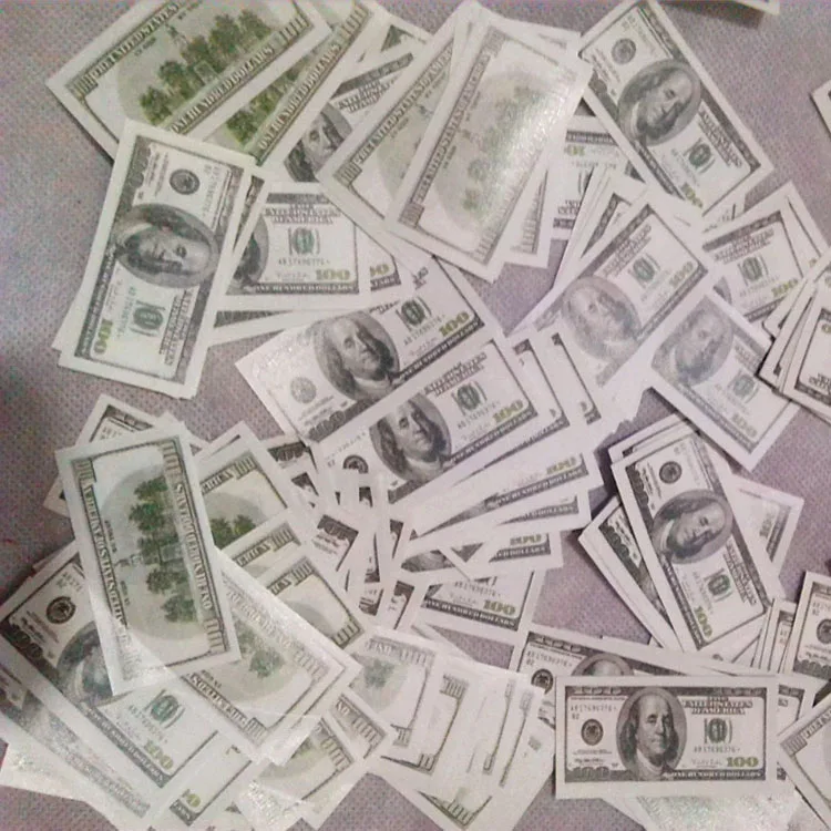 Customized Biodegradable Money Dollar Confetti Cannon Nightclub Bar ...