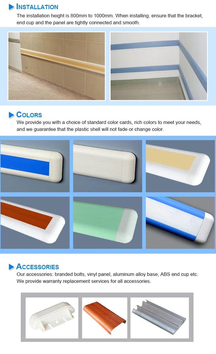 Factory Direct Hospital Wall Guard - Durable PVC Protector