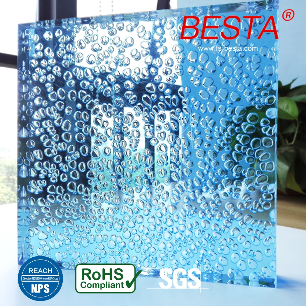 7-50mm Thickness Standard Glass Sheet Sizes Decorative Acrylic Water ...