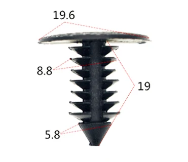 A18 Cars Plastic Clips - Reliable Fasteners for Automotive