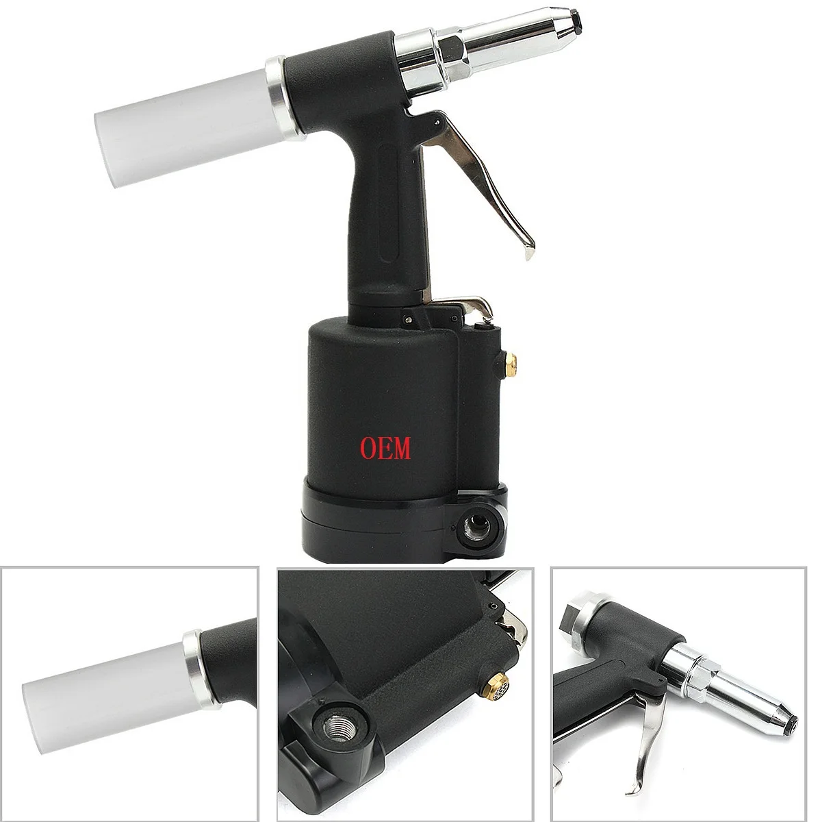Air Riveter Blind Rivet Gun Kit Capable For Stainless Steel 4.8/6.4mm ...