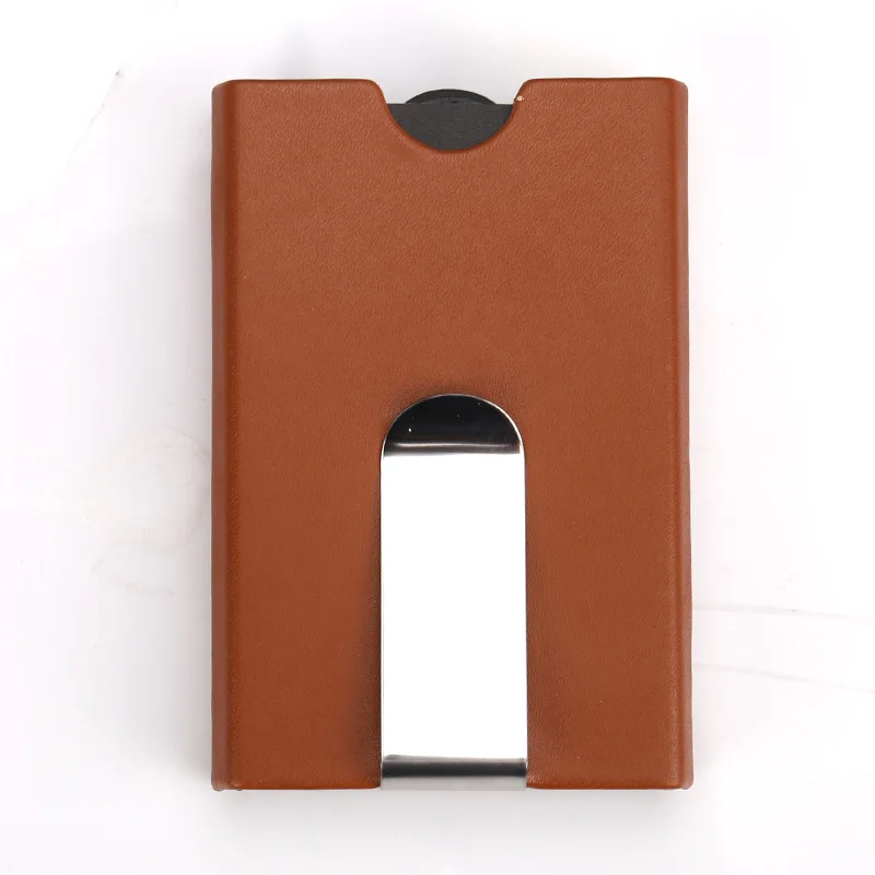 Pu + Aluminum Pull Tab Rfid Blocking Card Holder Wallet With Money Clip ...