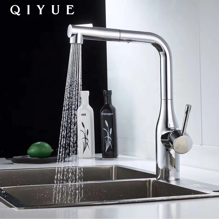 Modern Sanitary Ware Brass Chrome Finished Kitchen Mixer Taps,Single ...