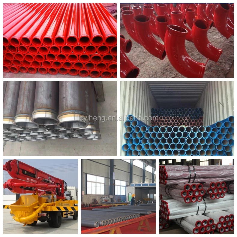 Concrete Pump Delivery Pipe Dn100 4 Inch X 4.5mm X 3000mm Seamless ...