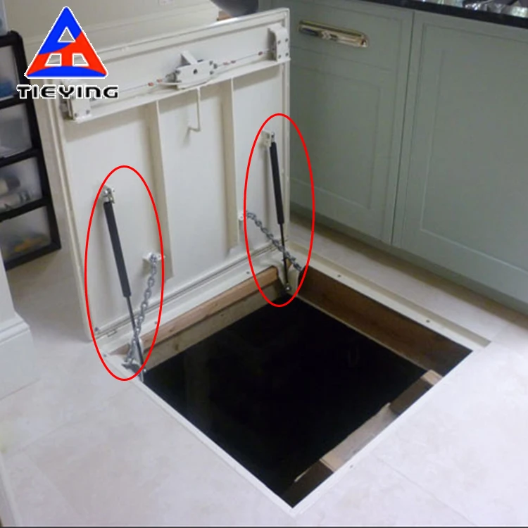 Heavy Duty House Floor Hatch - Adjustable Gas Piston Support