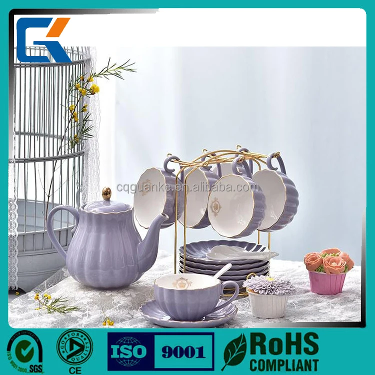 Wholesale Beautiful Design Ceramic Chinese Tea Cup Sets Tea Pot - Buy ...