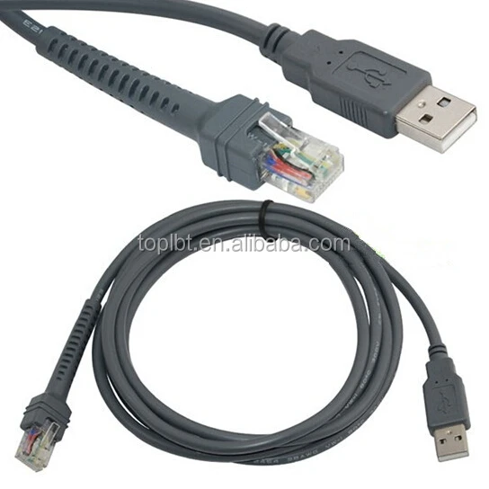 OEM Flexible Barcode Scanner USB Cable to RJ45/ RS232