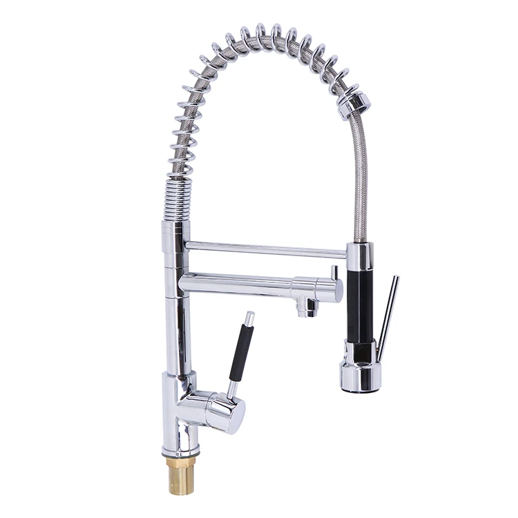 Spring Loaded Modern Square Home &hotel Kitchen Long Water Faucet - Buy ...