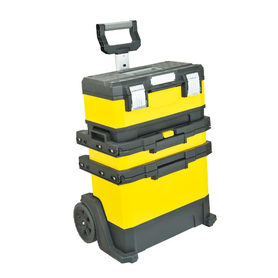 Gd5007 Stackable Plastic Storage Tool Box Kit With Wheels - Buy Plastic ...