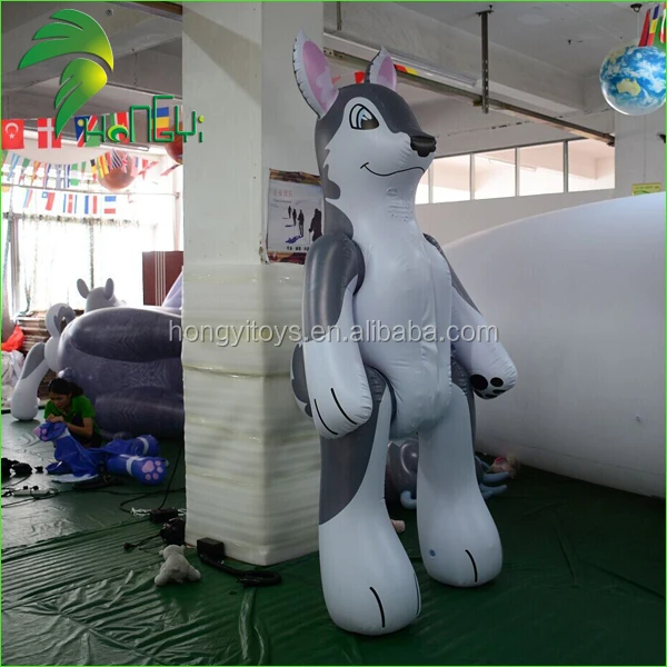 Hot Sale Double Layer Walking Husky Cloth / Inflatable PVC Animal ...
