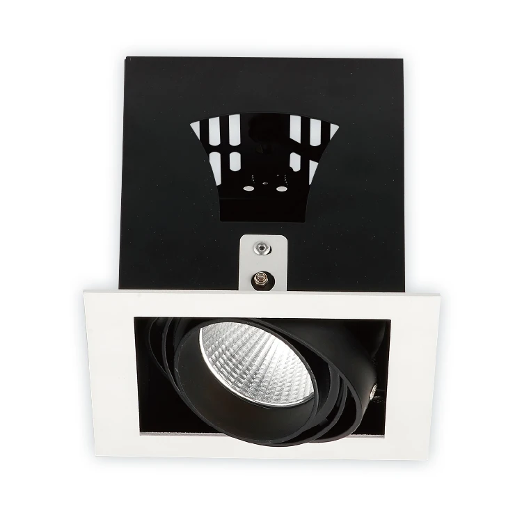 Rts 6 Inch White Black Aluminum Square 25w Led Cob Recessed Downlight ...