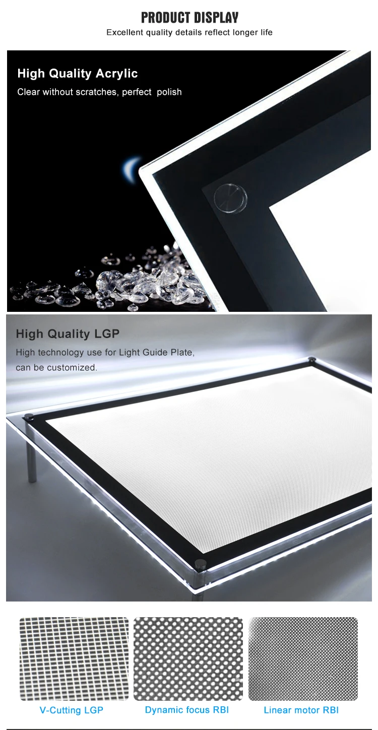 A3 A4 Hanging Slim Light Box Real Estate Agent Sign Led Window Display ...