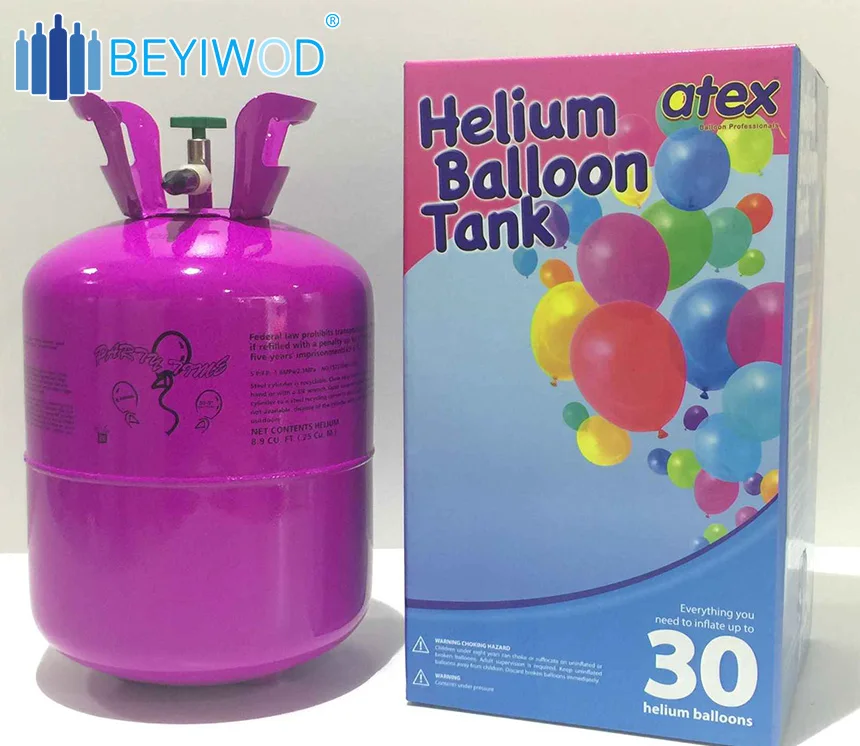 13.4l 30p Disposable Balloons Helium Tank Steel Helium Tank Filled With ...