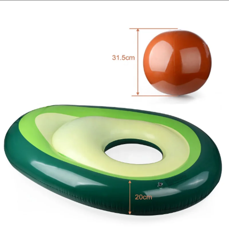 Inflatable Avocado Pool Float - Perfect for Kids & Adults