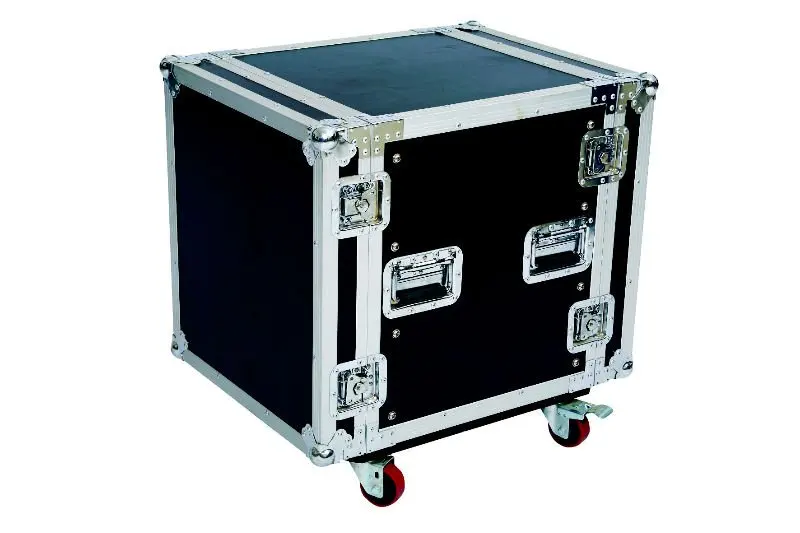 Durable 14U Flight Case for DJ Equipment - Aluminum Frame