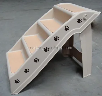 Eastony Outdoor Indoor Portable Plastic Pet Steps Pet Stairs Plus Dog ...