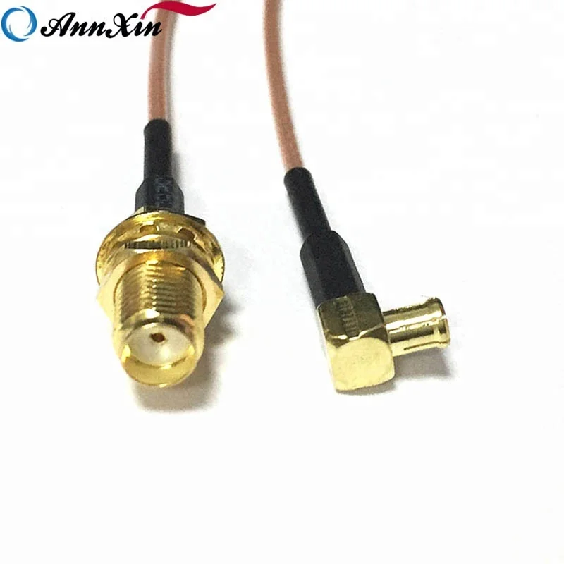 Rf Coaxial Cable Rg178 Mcx Connector Male Right Angle To Sma Female Cable 20cm Long Coax Cable ...