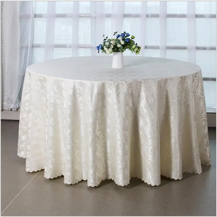 Hotel Round Fitted Jacquard Fabric Damask Table Cloth Factory| Alibaba.com