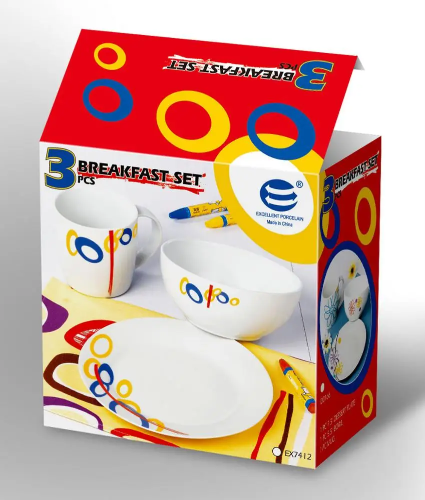 New Design Cute Dinner Set Kids Favorite Ceramic Cereal Bowl And Soup ...