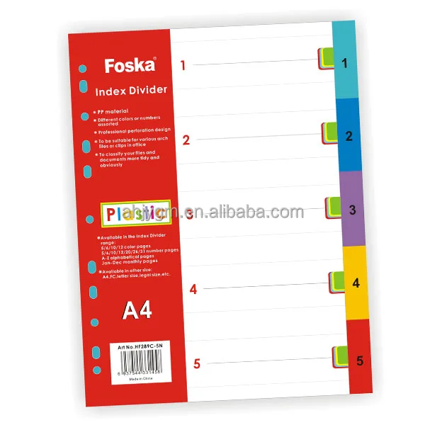 Speed File Divider - Efficient A4 Plastic File Dividers