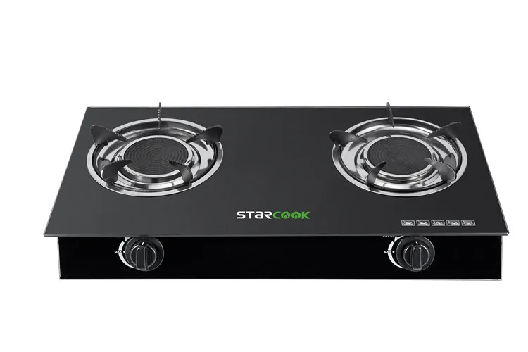 Double Gas Stove Burner - High-End Explosion-Proof Glass