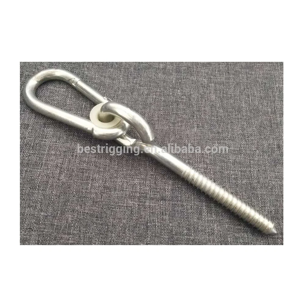 Swing Hook With Bolt And Nut With Snap Hook swing hangers heavy duty ...